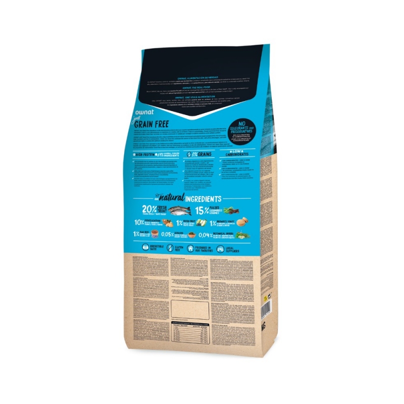 Ownat Just Grain Free TRUCHA pienso para perros adultos